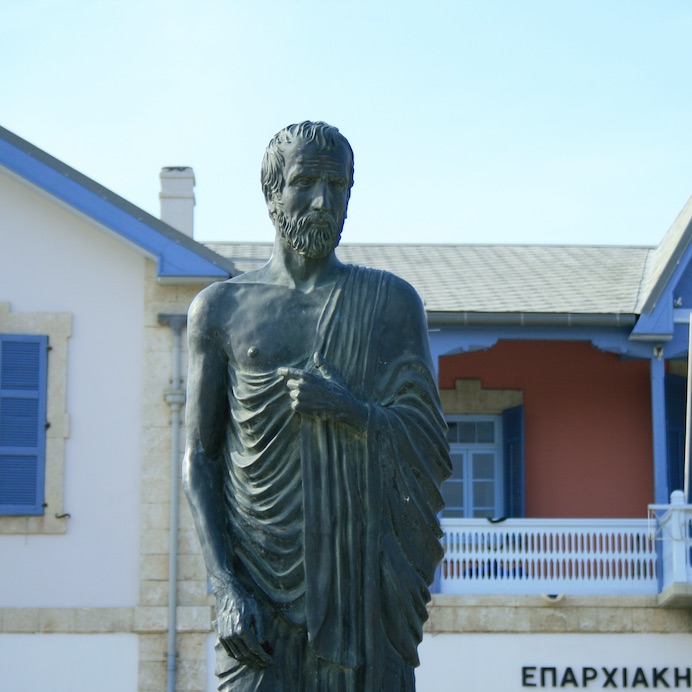 Larnaka Region - Zeno of Kition Statue